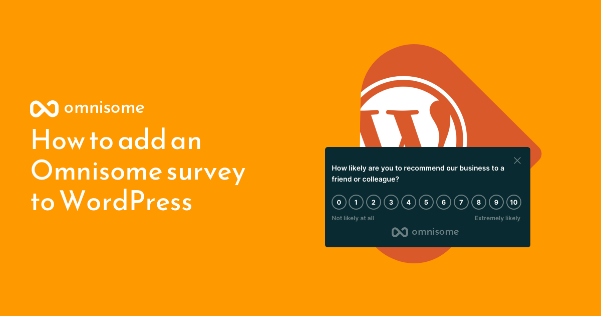 How to add an Omnisome survey to WordPress - Omnisome